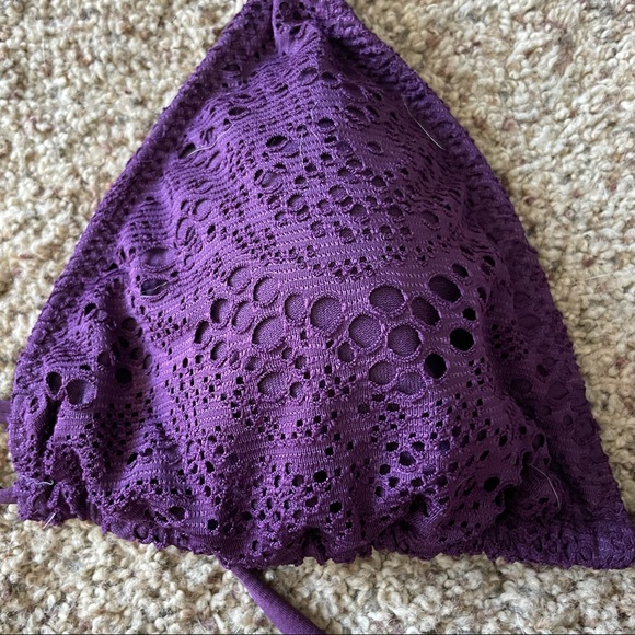 Swim | Purple Halter Swim Suit Top | Poshmark
